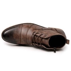 Metrocharm | Shoes | Metrocharm Mc44 Brown Mens Casual Oxford Boot ...